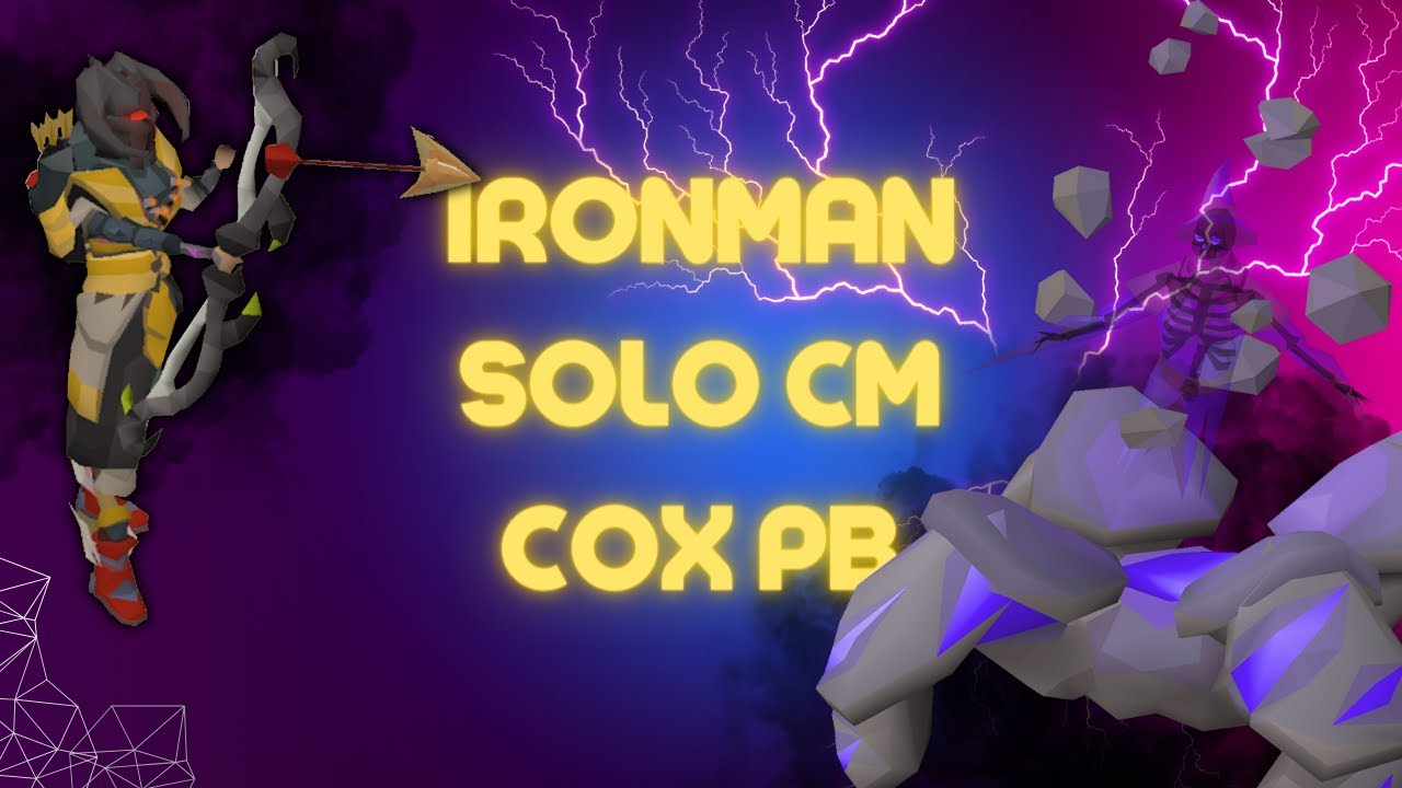 Ironman 28:13 Solo CM COX Raid! - YouTube