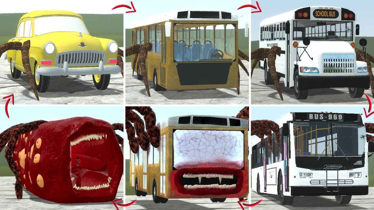 OLD AND NEW UPDATE: TRAIN EATER, BUS EATER, BUS EATER BUILDER VS ALL ...