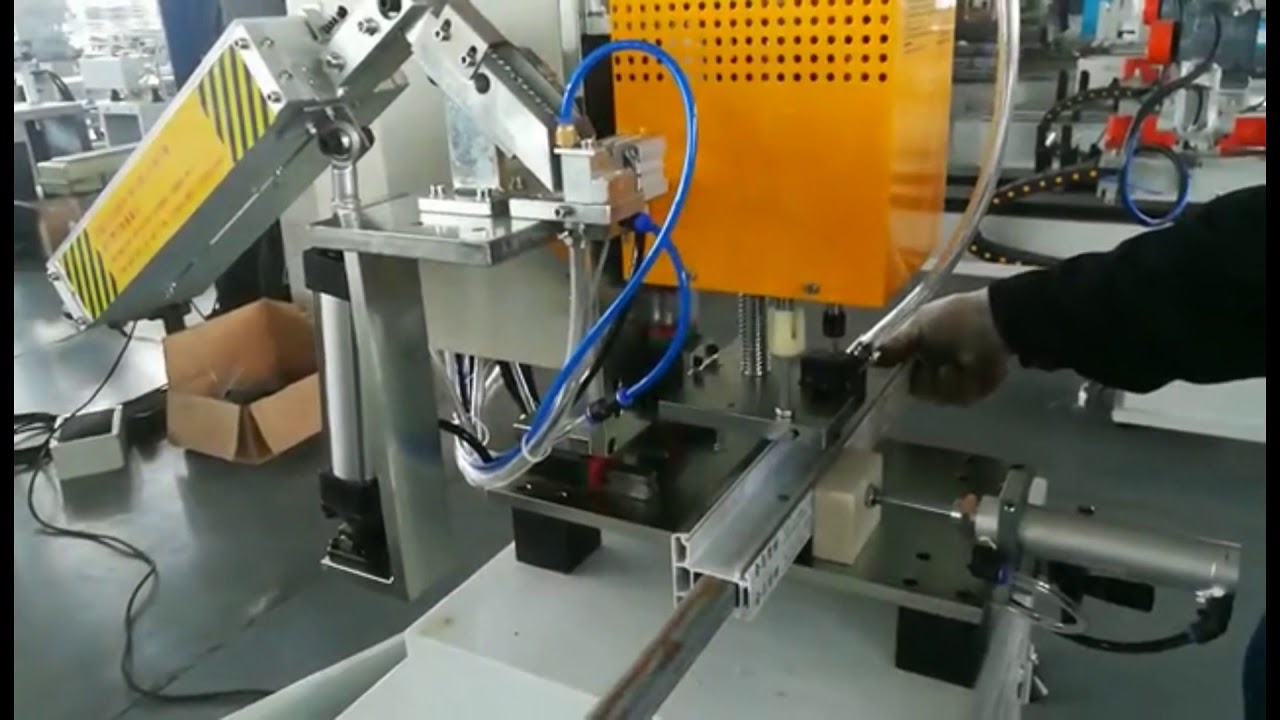 PVC Window Machine Automatic Screw Fasten Machine - YouTube
