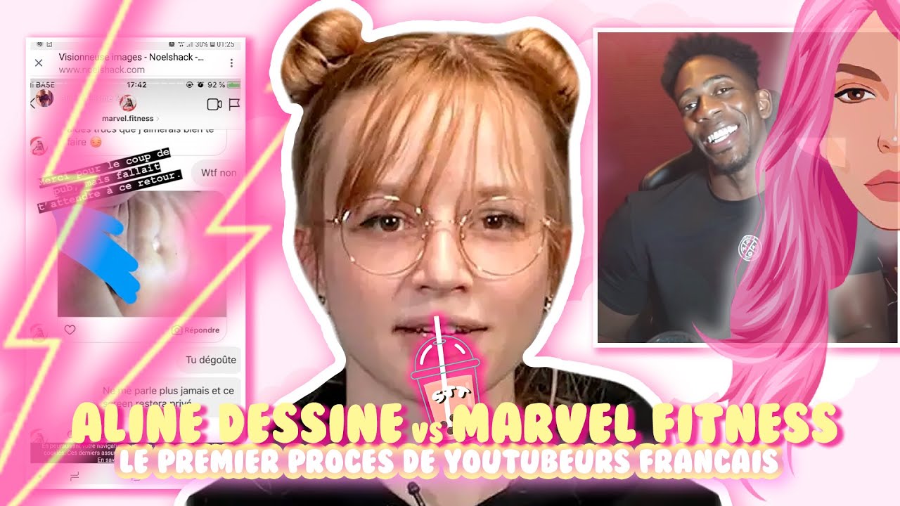 ALINE DESSINE VS MARVEL FITNESS : LE PREMIER PROCES DE YOUTUBEURS #STT ...