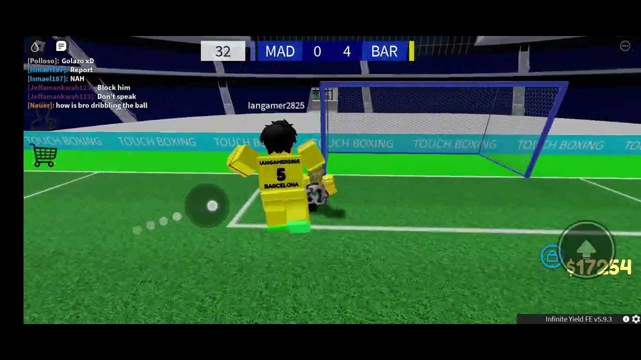 roblox touch football ⚽️ script (works hydroguen fluxus) credit ...