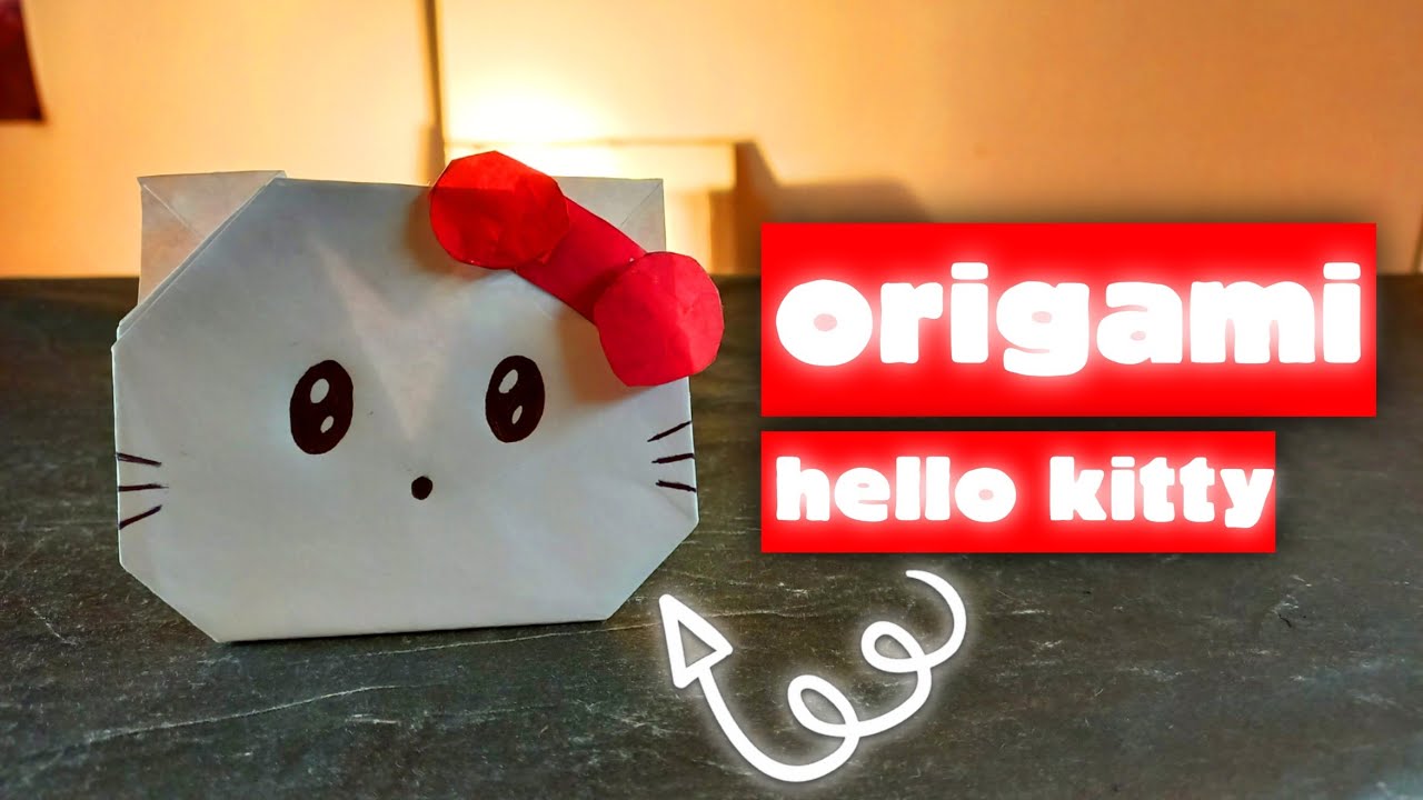 Origami hello kitty - YouTube