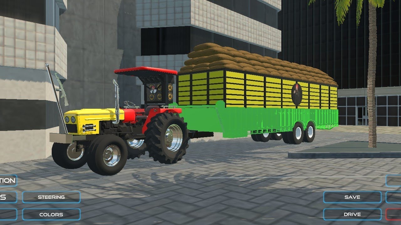 #372 HTM TRACTOR 🚜 DRIVE 😇 IN CITY || INDIAN VEHICLES SIMULATOR 3D ...
