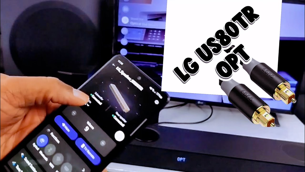 How to Connect LG US80TR Soundbar to TV | Optical Cable Tutorial ...