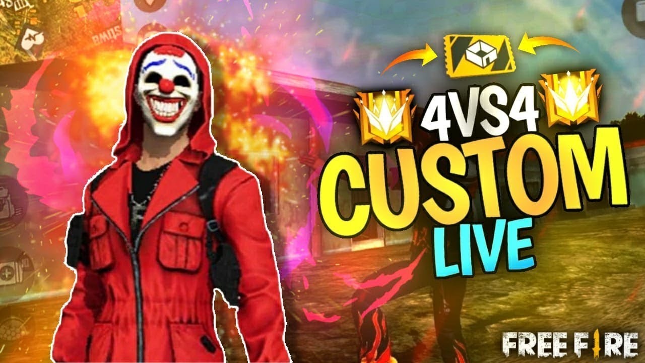 🔴4v4 CUSTOM w SUBSCRIBERS TEAM !! FREE FIRE LIVE !! 👽Day51/75 # ...