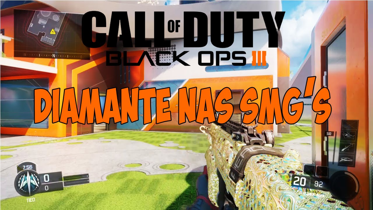 CoD Bo3 - Peguei Diamante nas SMG's !!!(1º do YouTube PT BR ) - YouTube