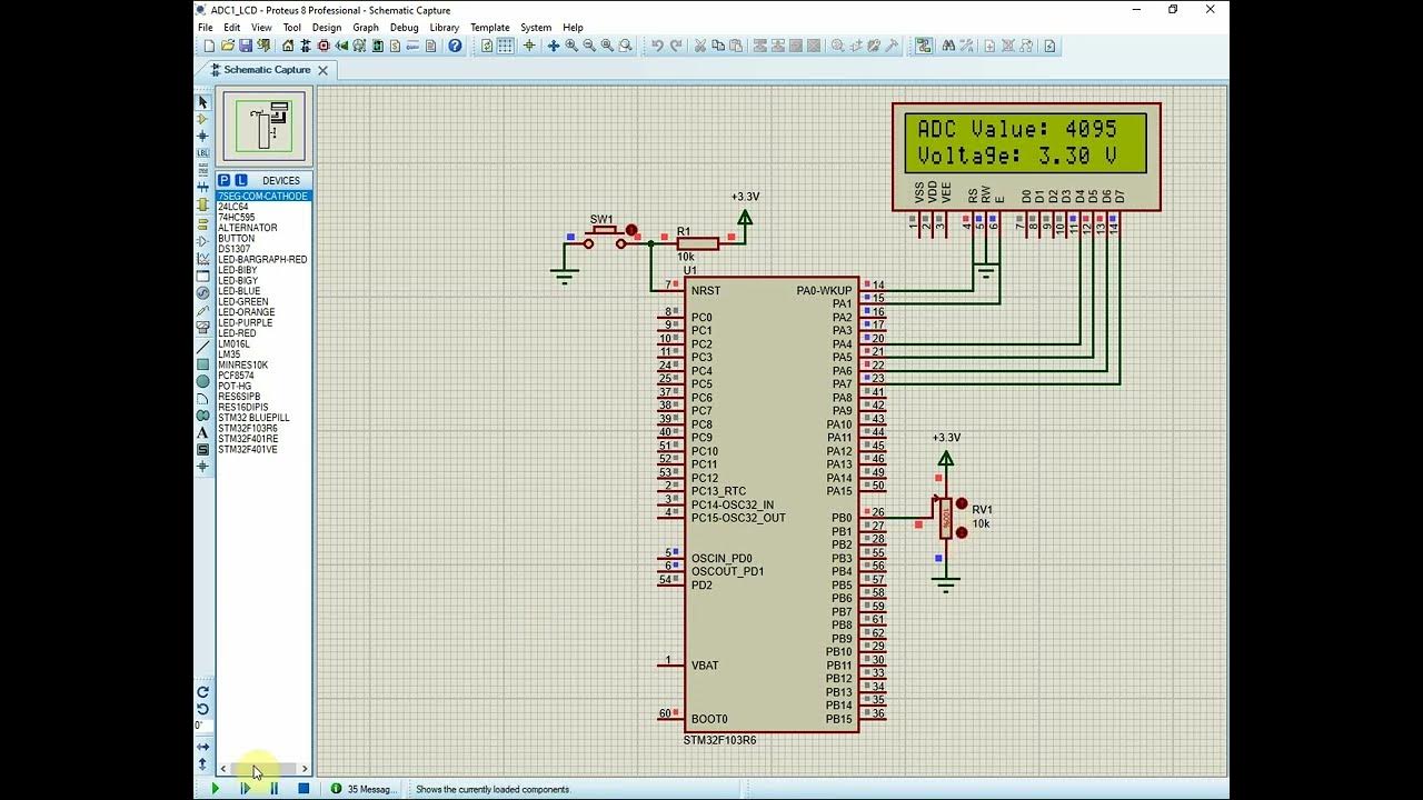 STM32F103R6 Analog to Digital Converter Example - YouTube