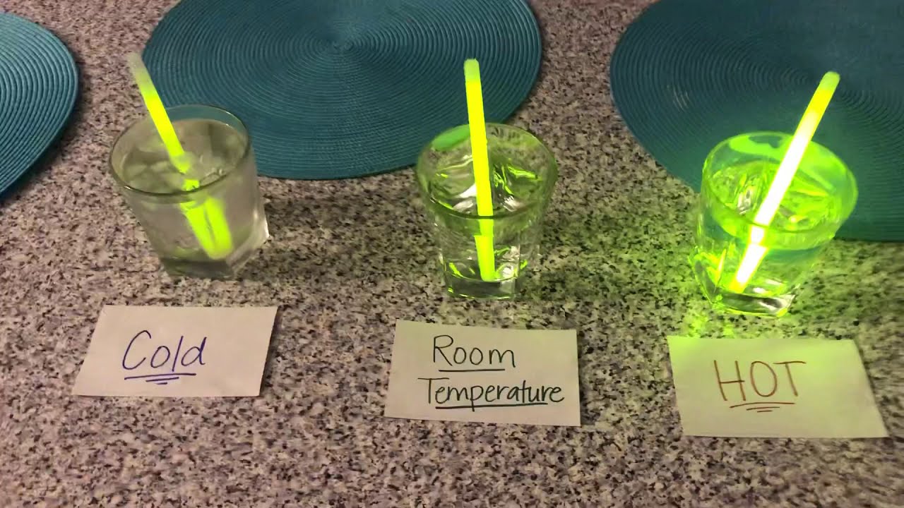 Glow Stick Experiment - YouTube