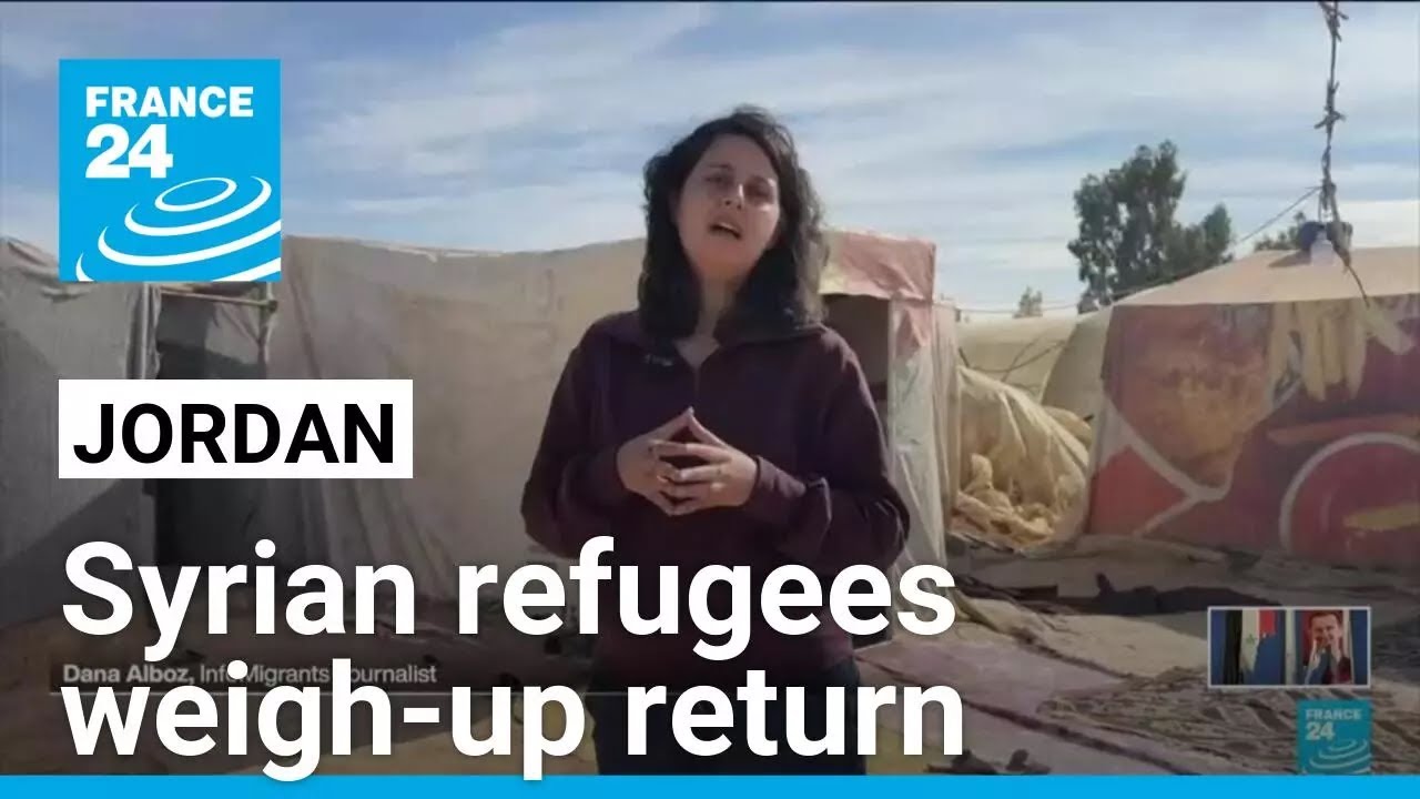 At an informal refugee camp in Jordan, Syrian families weigh-up return ...