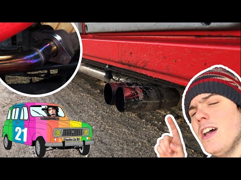 PREPA 4L #21 / ÉCHAPPEMENT INOX pour la 4L (j'avoue c'est stylé)