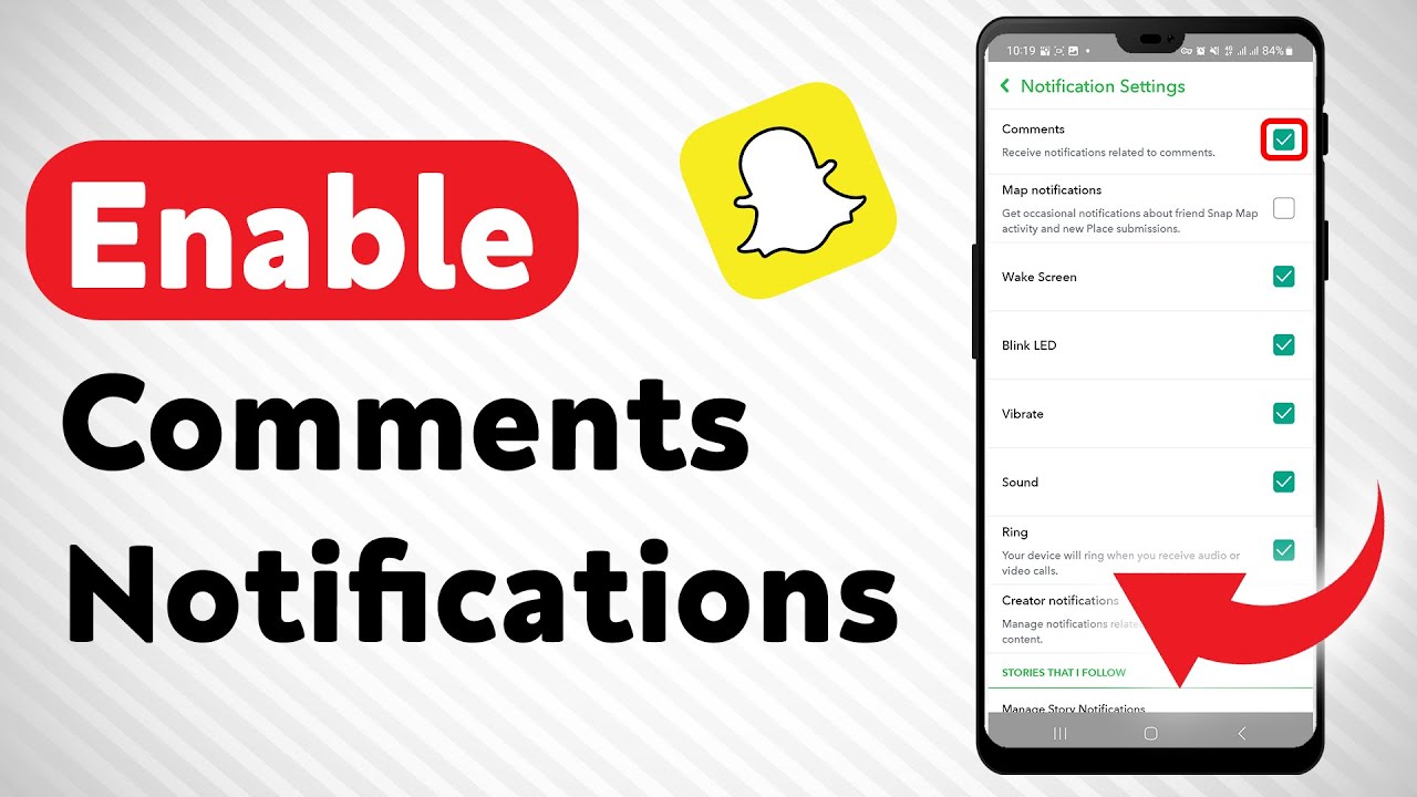 How To Enable Comments Notifications On Snapchat - Full Guide - YouTube