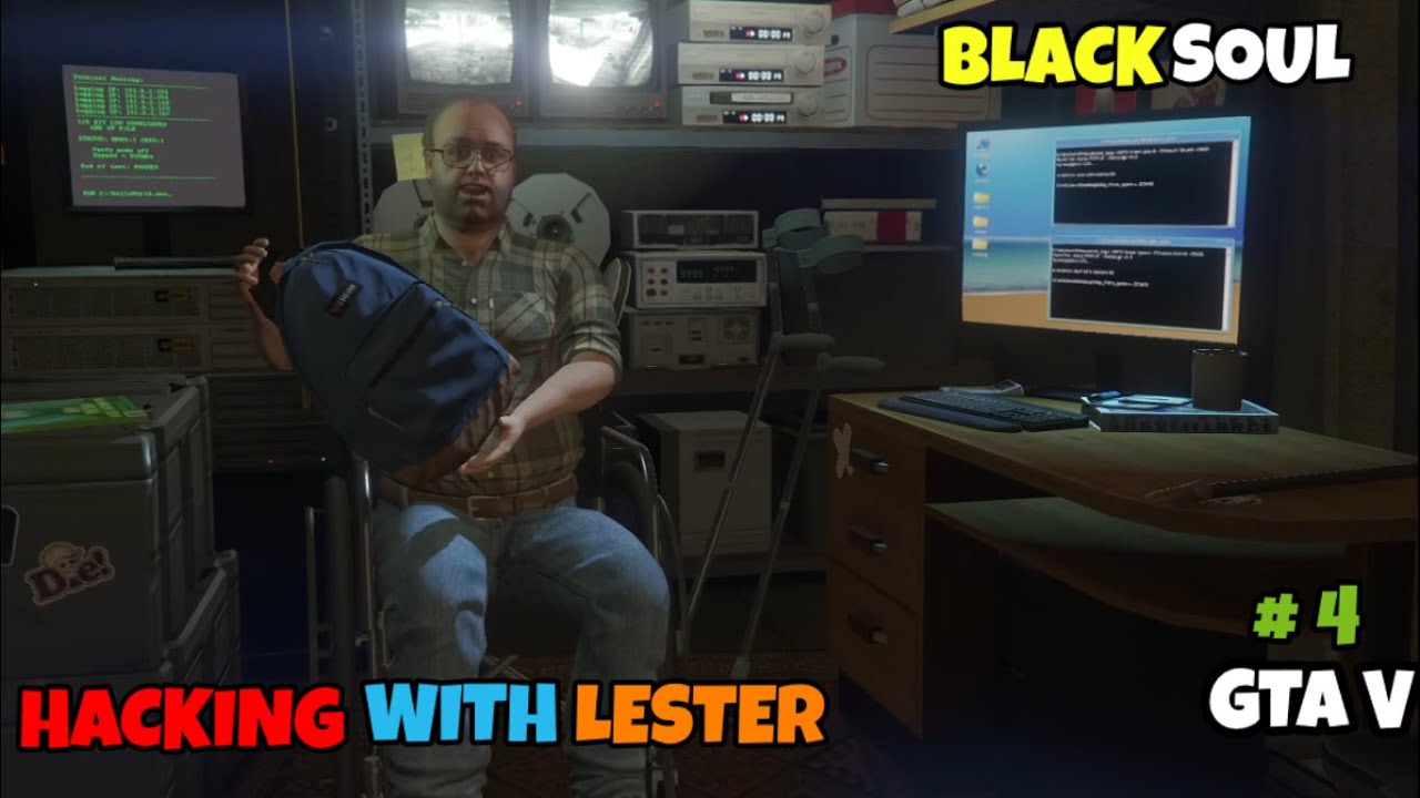 Hacking Phone With Lester || New Hacker In Los Santos || GTA V || Black ...