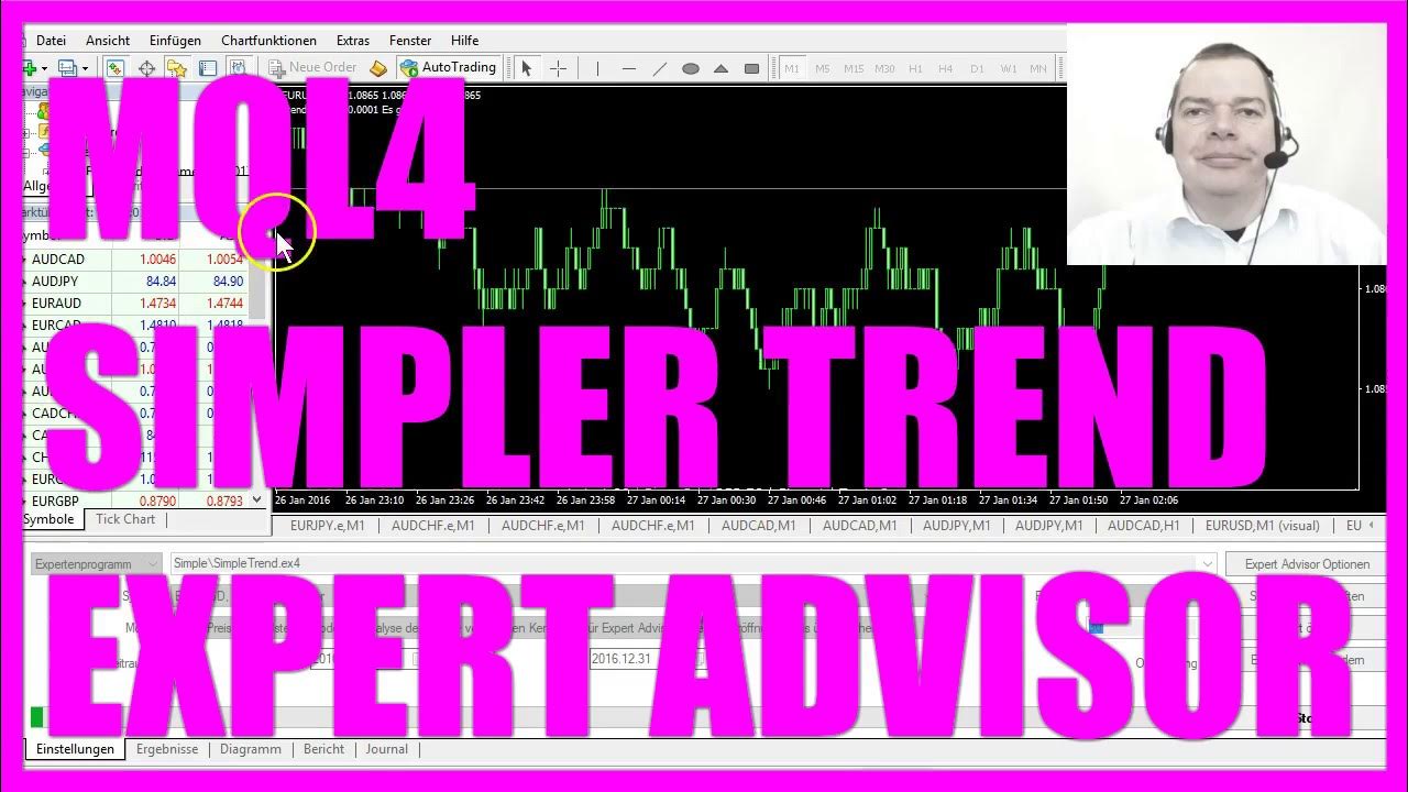 MQL4 TUTORIAL DEUTSCH - SIMPLER TREND EA - YouTube