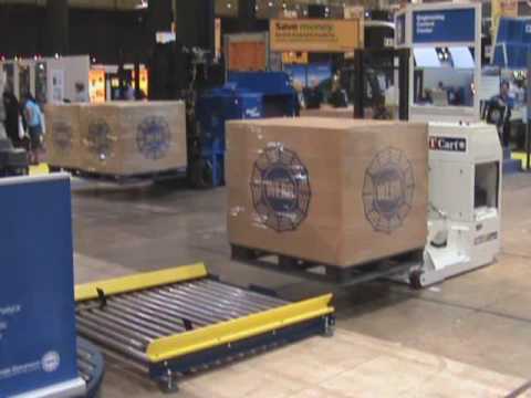 SmartCart Automatic Guided Cart demonstration at NA 2008 Show - YouTube