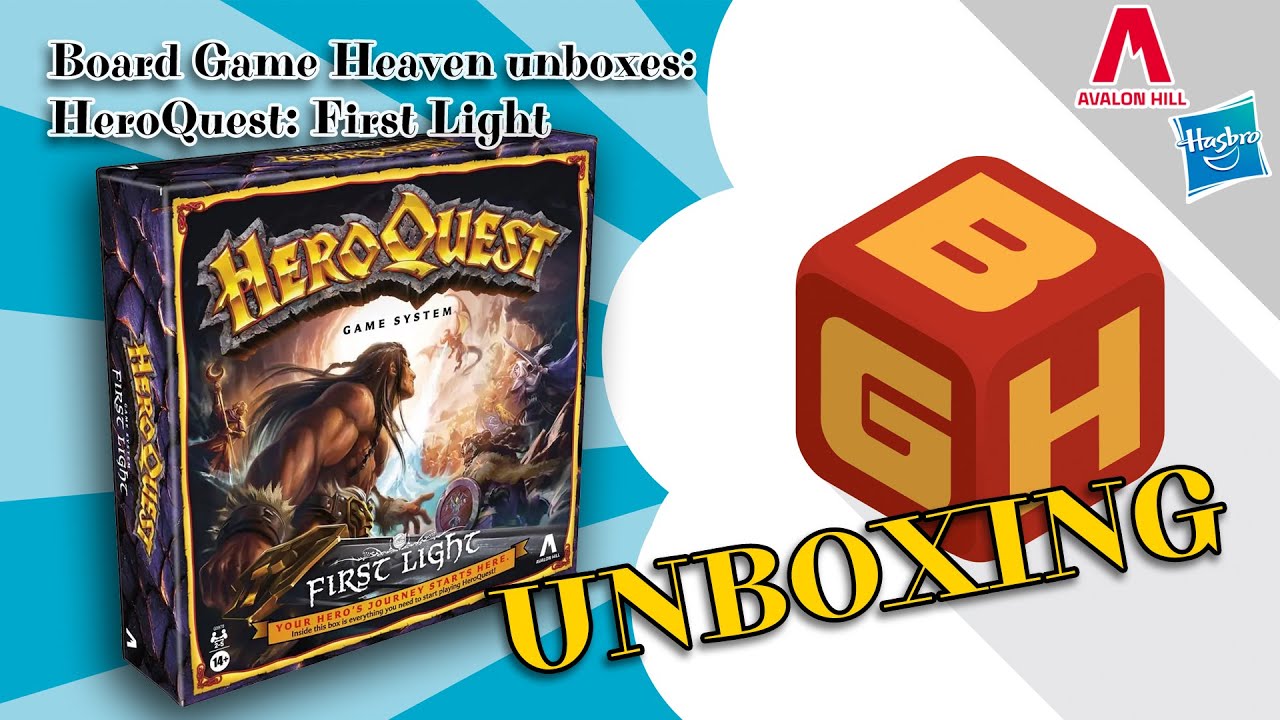 Board Game Heaven Unboxing 236: HeroQuest: First Light (Avalon Hill ...