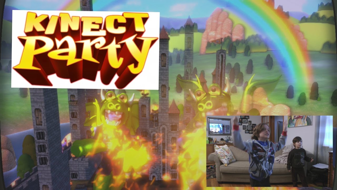 KIDS PLAY KINECT PARTY X Box 360 Gaming Video FUN GAMES - YouTube