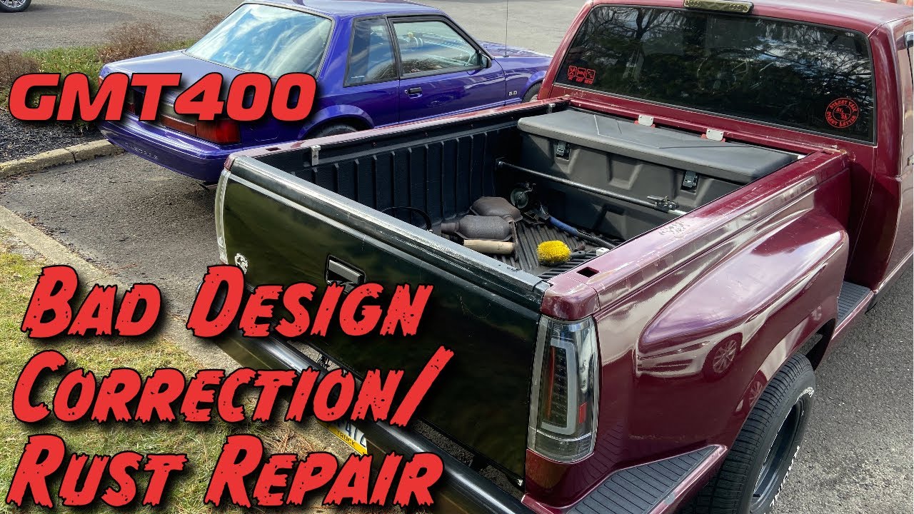 Axle Tube Rust Hole Repair OBS Chevy Pickup GMT400 - YouTube