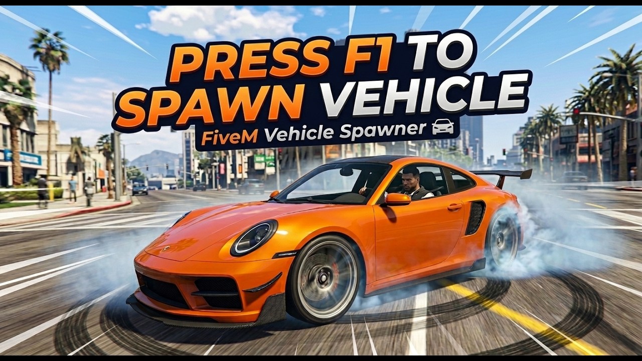 FREE! FiveM F1 Car Menu Script | Fast Vehicle Spawn System - YouTube