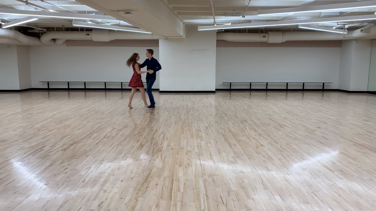 Cross-Step Waltz - Sweep to Pivots, Outside Turn and Free Spin - YouTube