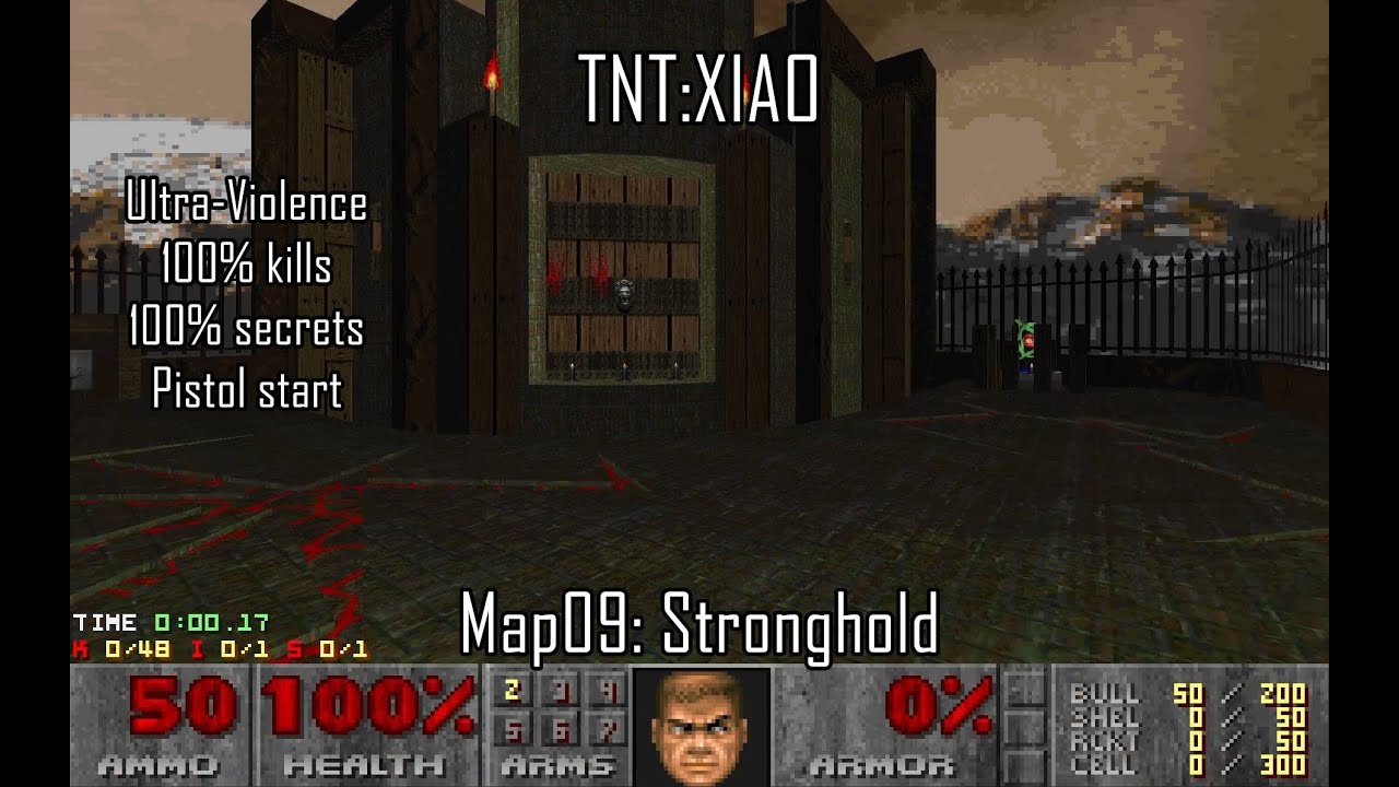 Doom II: TNT:XIAO - Map09: Stronghold (UV-MAX) - YouTube