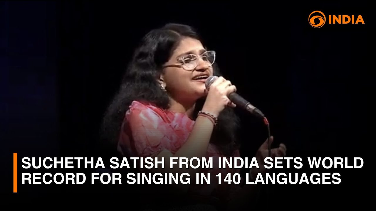 Suchetha Satish from India Sets World Record for Singing in 140 ...