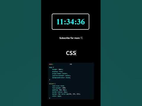 Making Digital Clock with #html #css #javascript || #frontend #shorts #htmlcssjavascript - YouTube