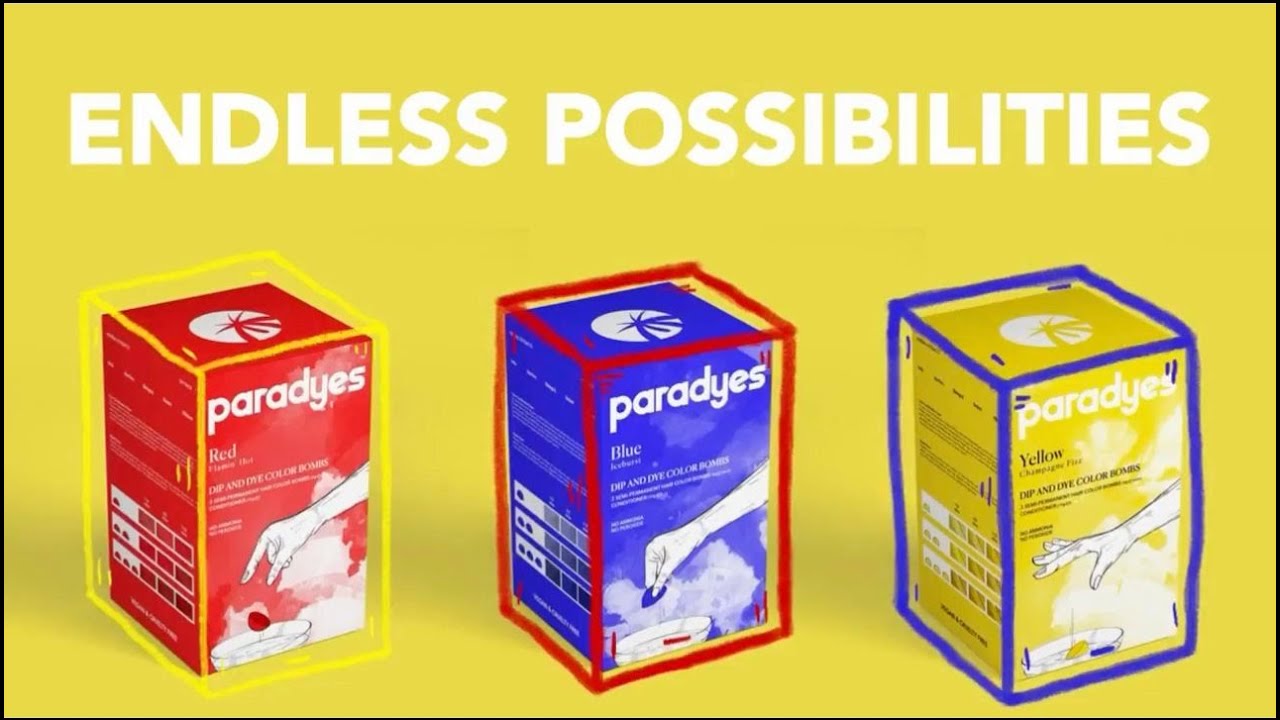 Color your hair in 2 minutes | Paradyes Hair Color Bombs | World’s ...