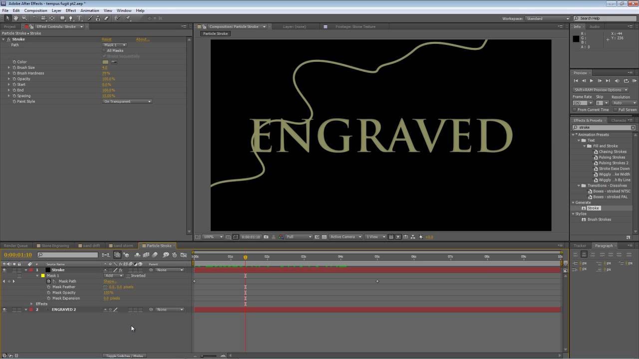After Effects Tutorial - Text to Sand dissolve (Sands of Time part 3 ...