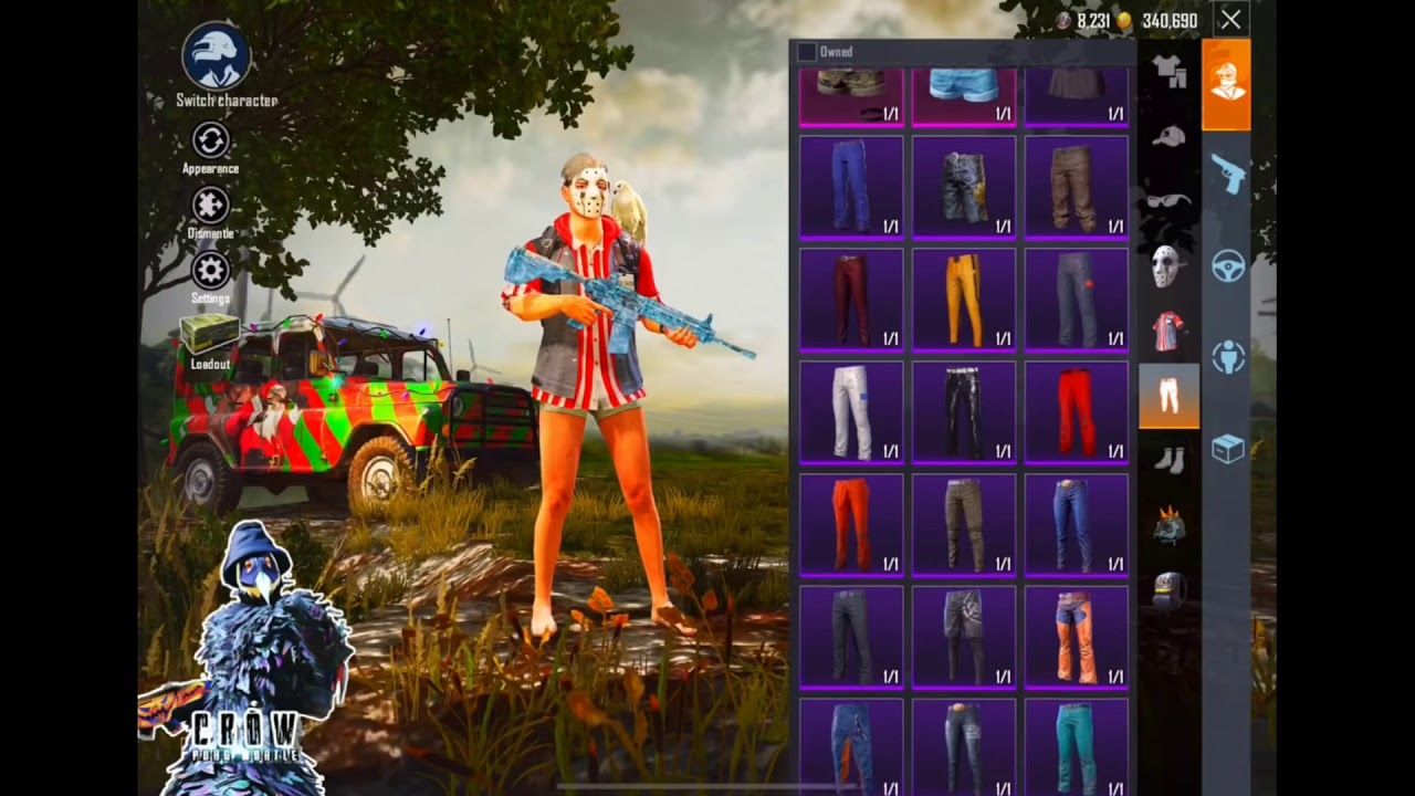 CROW pubg best inventory challenge - YouTube