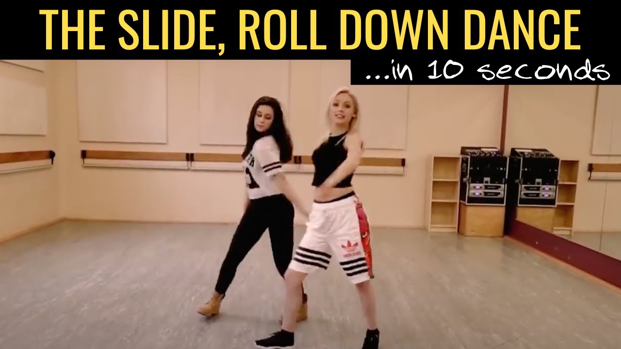 How To Do The Slide, Roll, Down Dance in 10 seconds - YouTube