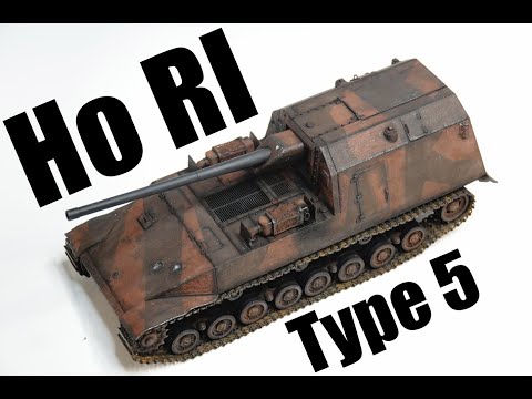 Type 5 Ho Ri Japanese Tank Destroyer 1/35 Amusing Hobby - Full Build - Tank Model