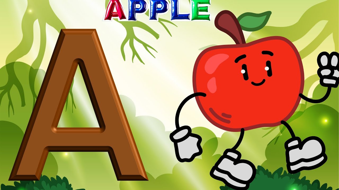 Alphabet kids songs A to Z | ABC Preschool Book Learning A for APPLE ...