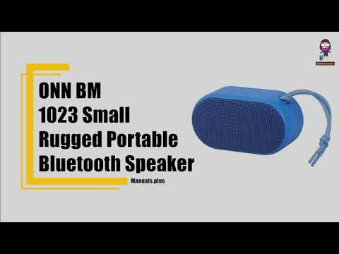 How to Use Your onn BM1023 Small Rugged Portable Bluetooth Speaker ...