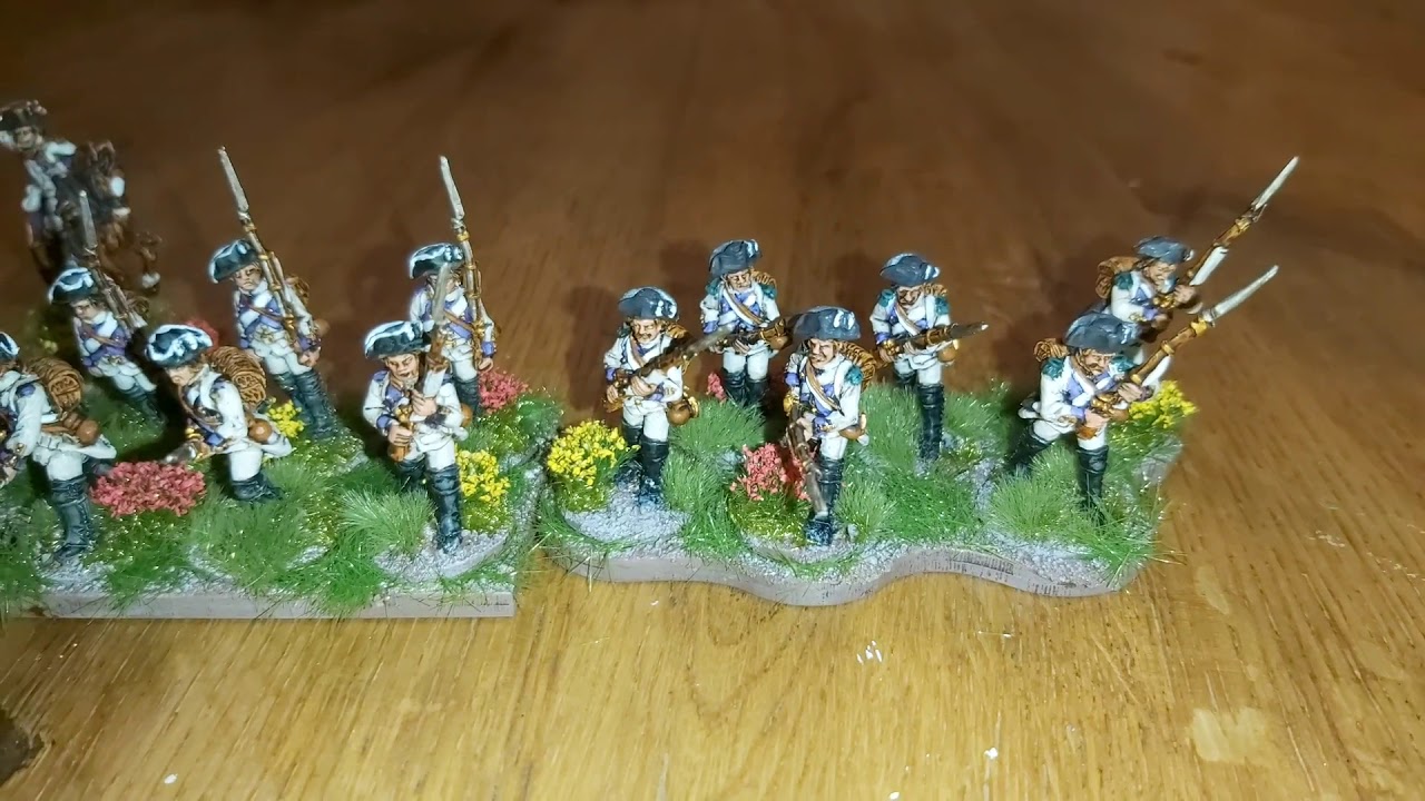 AWI French infantry and officer for Muskets & Tomahawks - YouTube