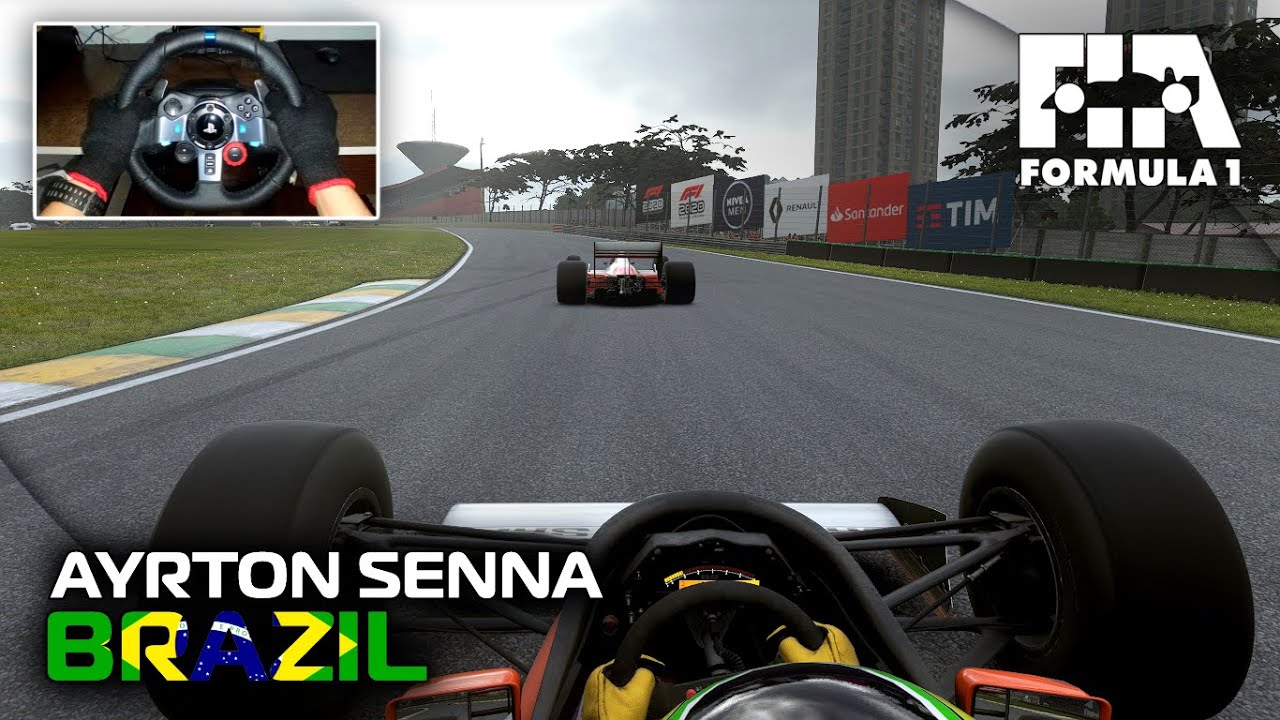 Ayrton Senna McLaren MP4/5B | F1 Classic Brazilian Grand Prix | G29 ...
