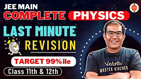 JEE 2024 | Last Minute Revision | Complete Syllabus - YouTube