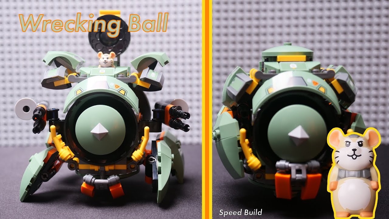 Lego Overwatch Wrecking Ball Speed Build - Set 75976 - YouTube