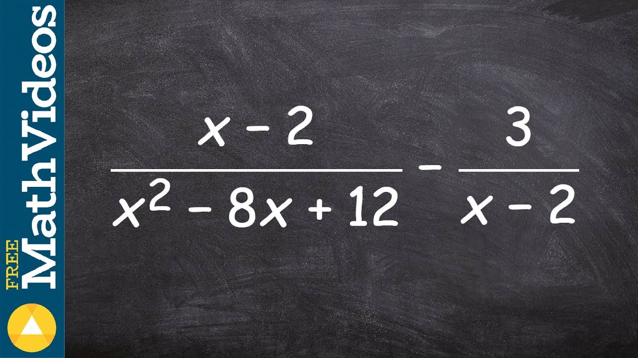 How to find the difference between two rational expressions - YouTube
