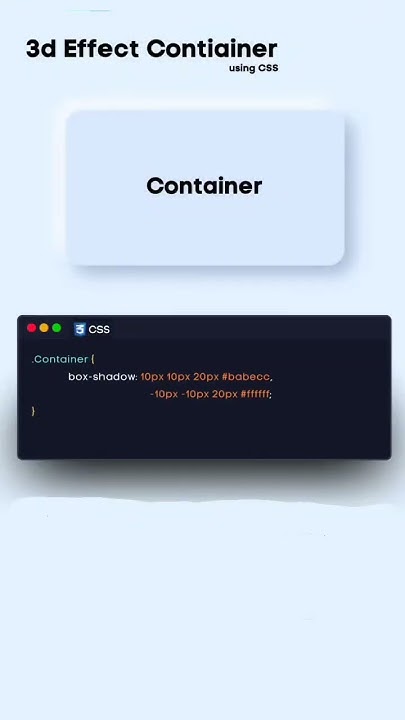 3d effect container #html #webdesign #css #webdevelopment #programming #foryou #viral # ...