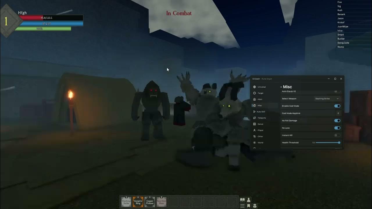 ROBLOX RUNE SLAYER SCRIPT AUTO PARRY, INSTAKILL, GOD MODE AND MORE ...