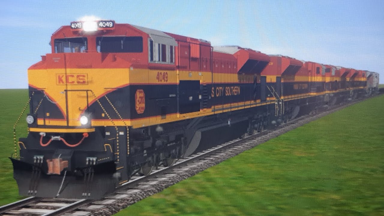 Trainz review: KCS SD70ACe set - YouTube