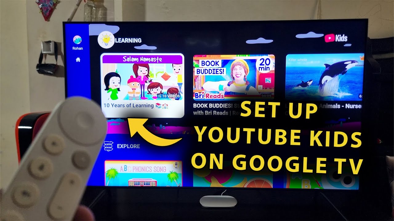 How To Set Up YouTube Kids Profile On Smart TV With Google TV! - YouTube