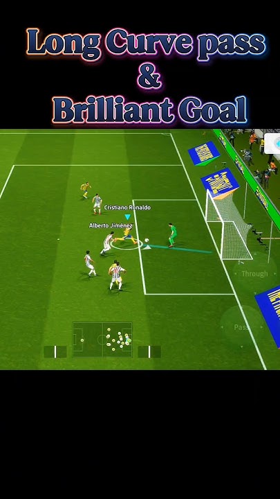 Long Curve pass & Goal🔥#pes #efootball #efootball2025 #short - YouTube
