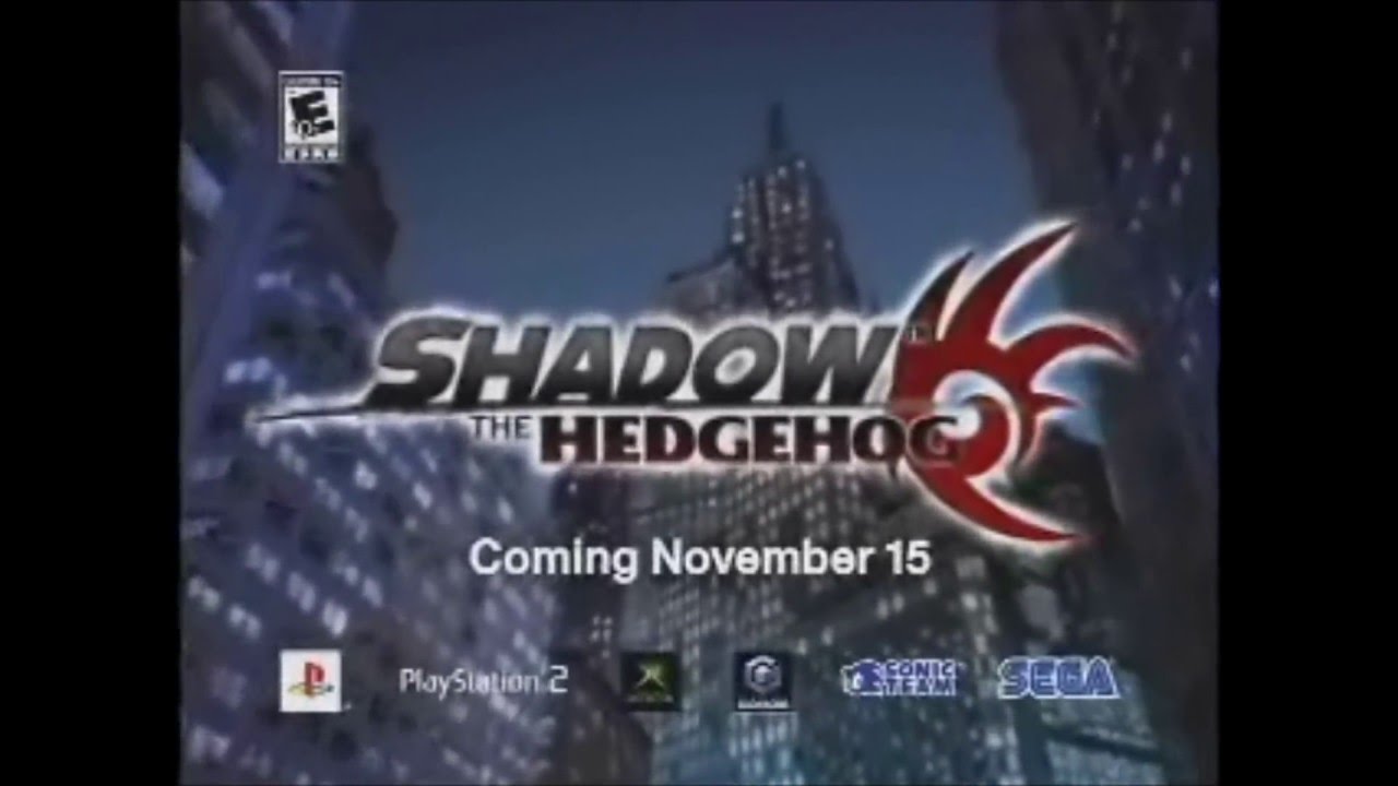 Shadow The Hedgehog Commercials Youtube