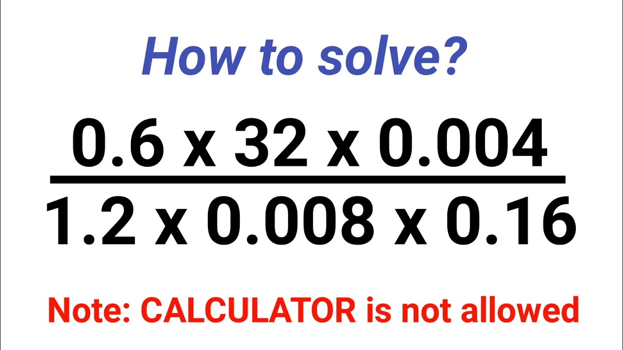 How To Convert Decimals To Fractions Without Using A Calculator YouTube