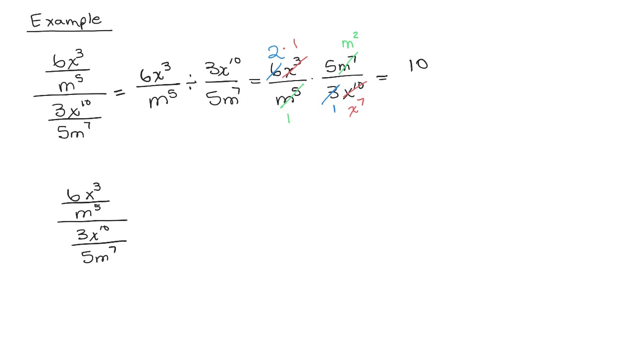 Complex Fraction Example 2 YouTube Complex Fraction Example 2 YouTube