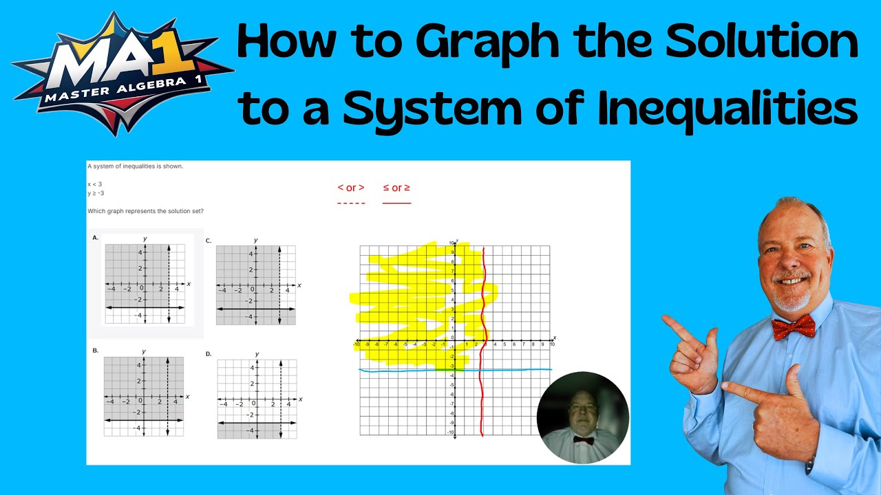 How to Graph the Solution to a System of Inequalities (PT1Q179) - YouTube
