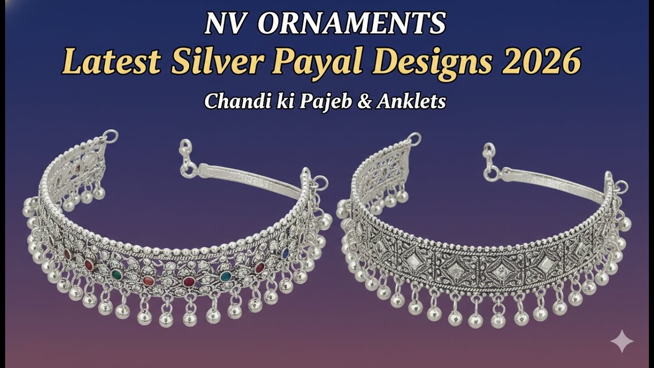 Best Bridal Silver Payal Designs | Heavy & Light Weight Chandi Pajeb ...