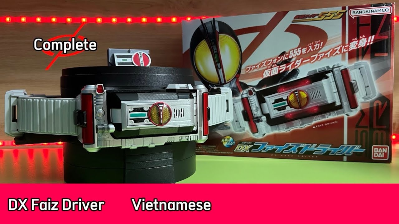 Review DX tái bản Faiz Driver - Kamen rider Faiz 555 - YouTube