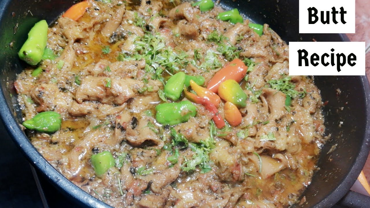 Butt Recipe || Beef Tripe || Cow Intestine Recipe - YouTube